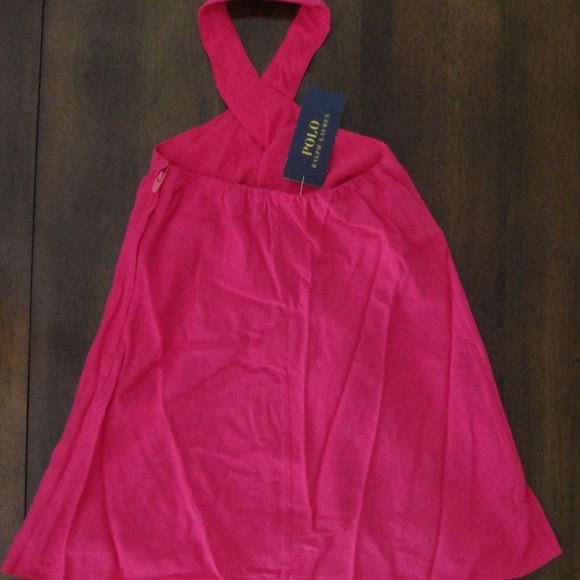Polo Ralph Lauren | Dresses | Ralph Lauren Girls Pink Gauze Halter Paty ...